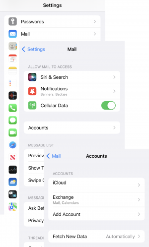 IOS Email Settings - William Paterson University - Information ...