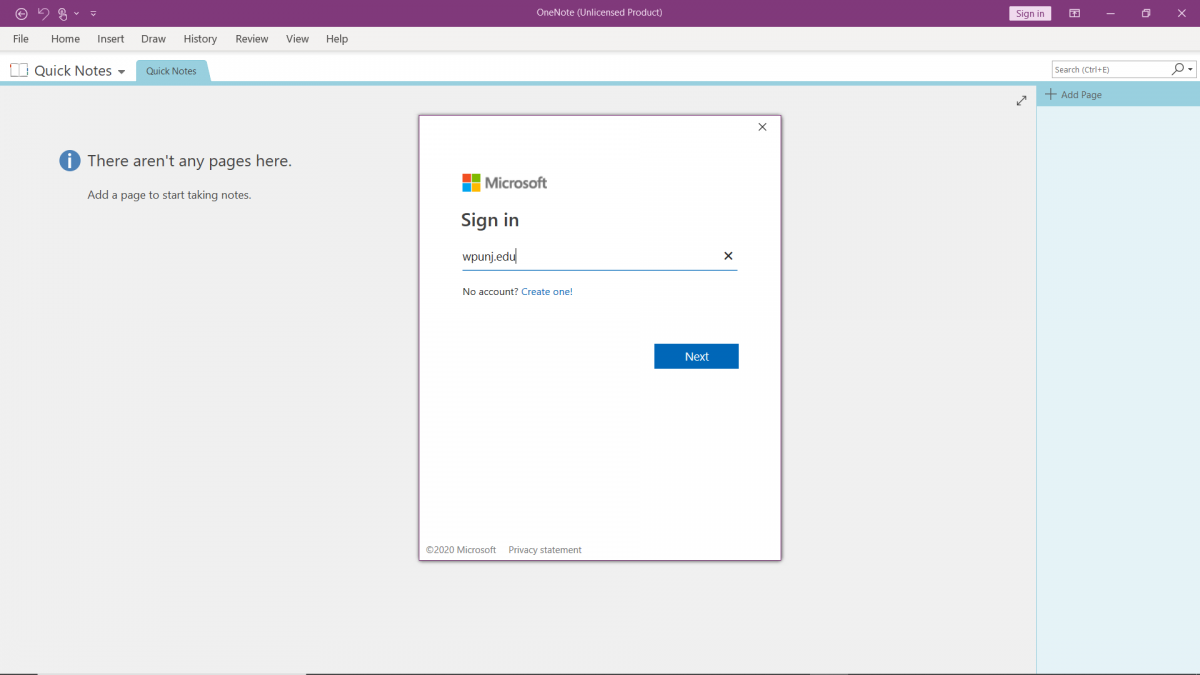 OneNote 2016 Setup - William Paterson University - Information ...